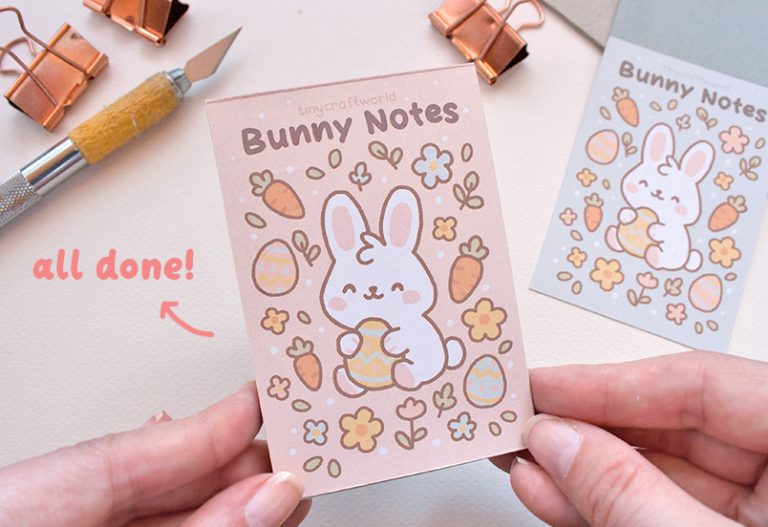 How To Make A Tear-Off Notepad (written guide) – Tiny Craft World